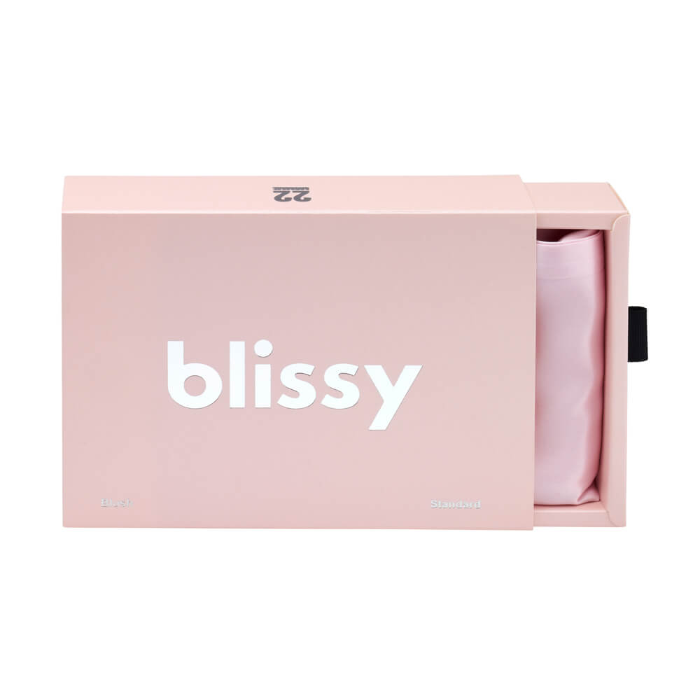 Blissy 100% Mulberry 22-Momme Silk Pillowcase - Blush - King