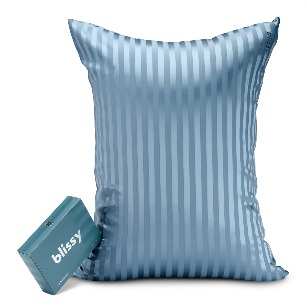 Blissy 100% Mulberry 22-Momme Silk Pillowcase - Ash Blue - Standard