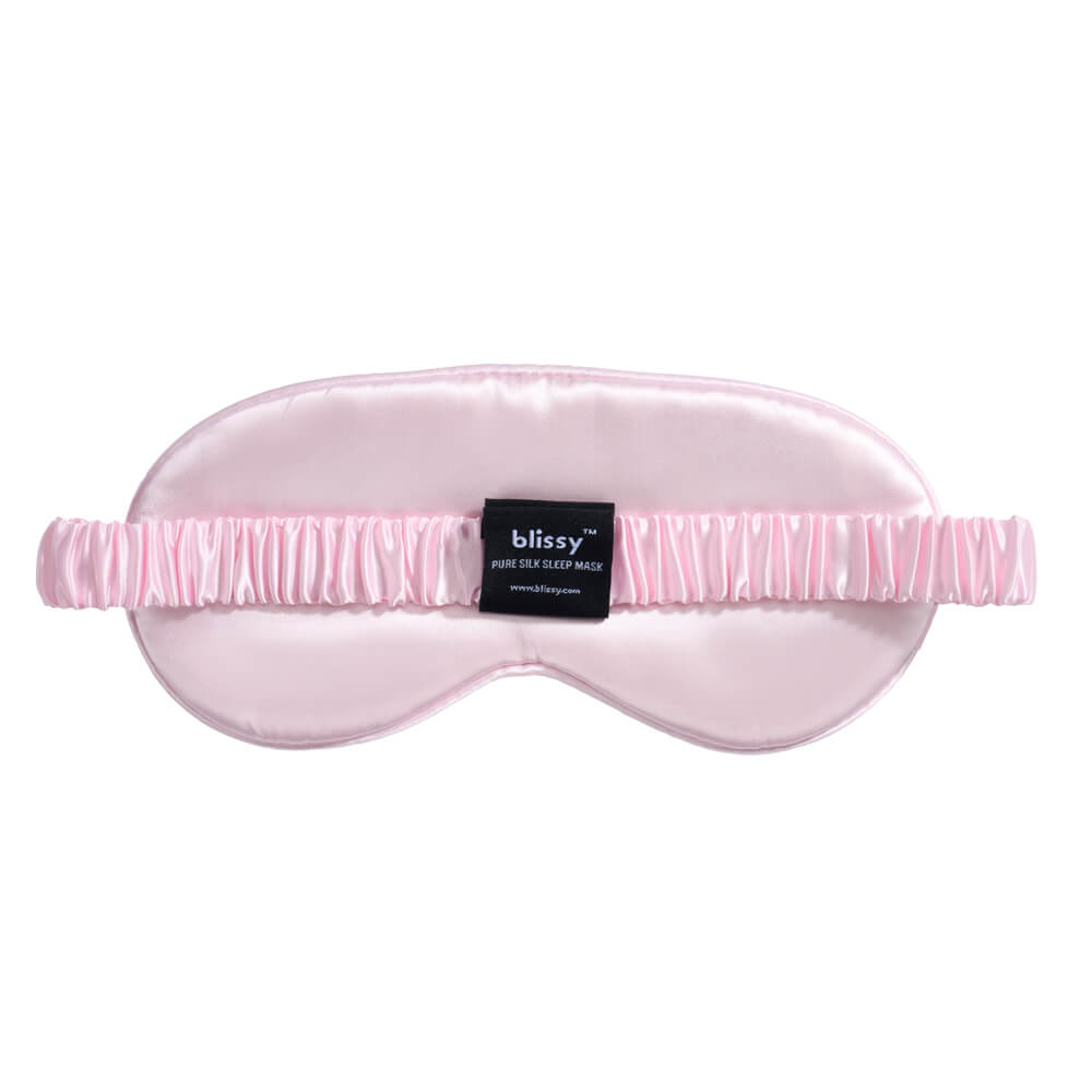 Blissy Silk Sleep Mask - 100% Mulberry 22-Momme -Blush