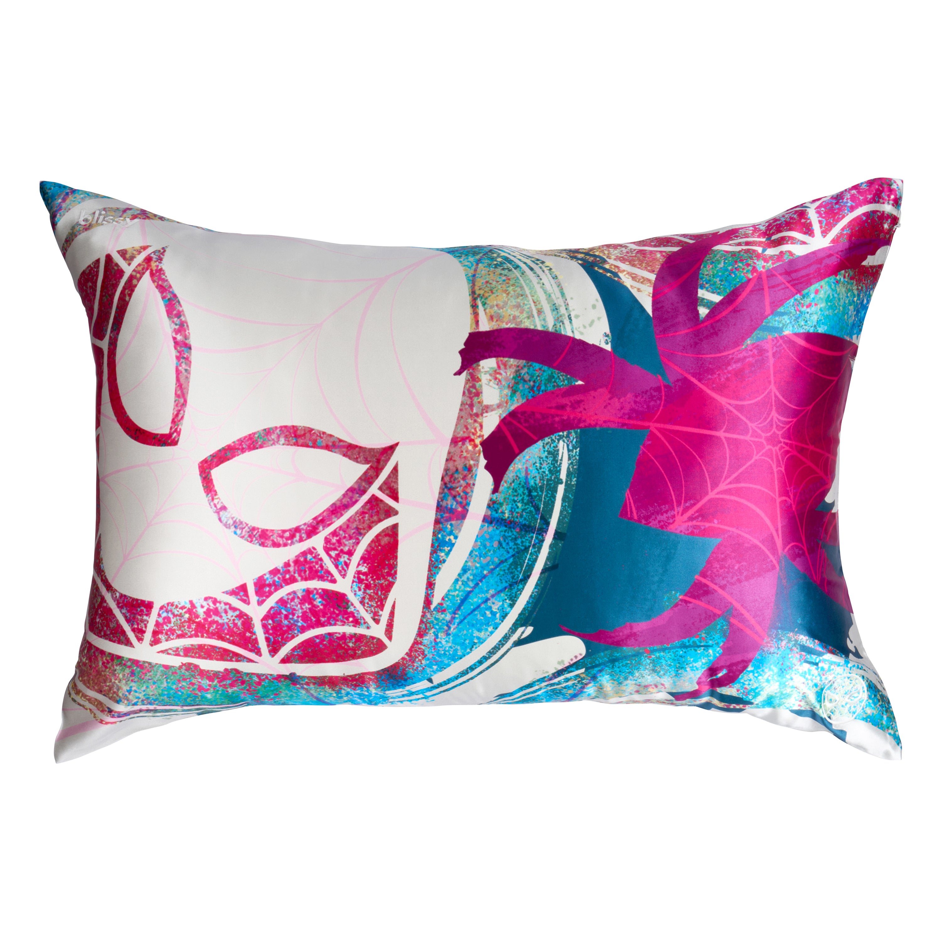 Blissy 100% Mulberry 22-Momme Silk Pillowcase -Ghost Spider - Queen