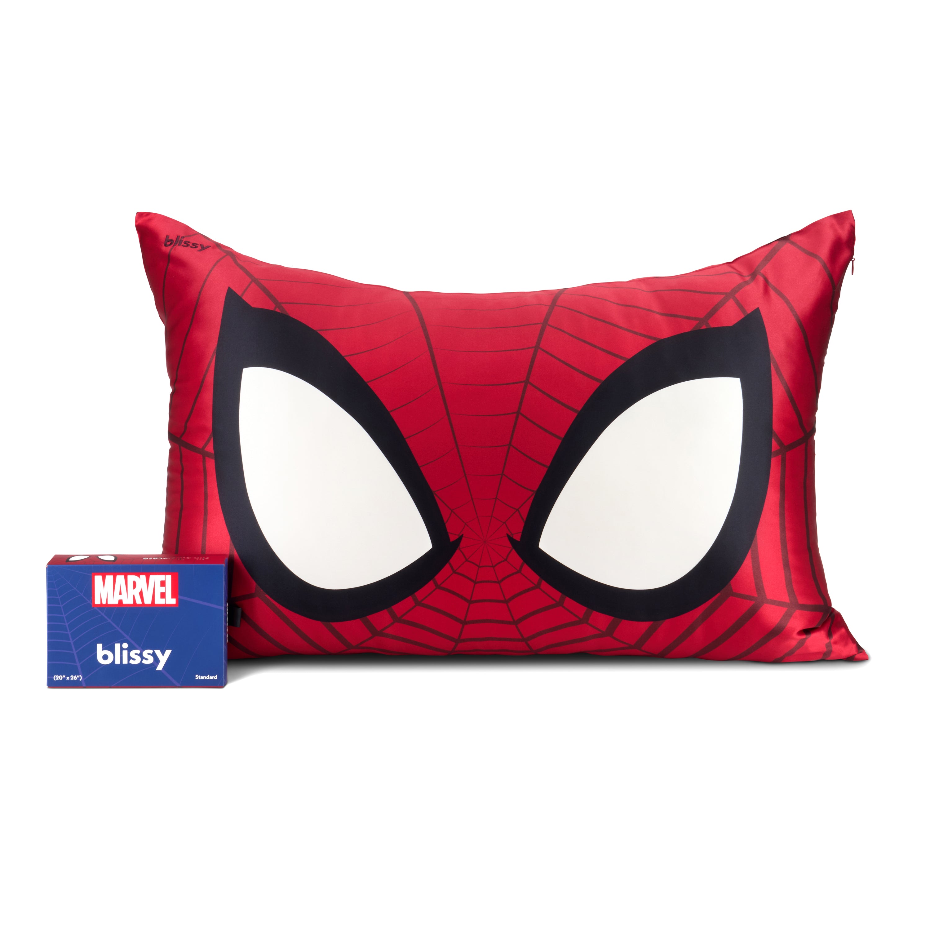 Blissy 100% Mulberry 22-Momme Silk Pillowcase -Spidey Eyes - Standard