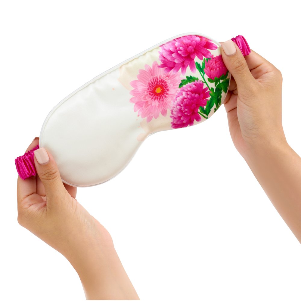 Blissy 100% Mulberry 22-Momme Silk Sleep Mask - Zodiac Flower - Virgo ...