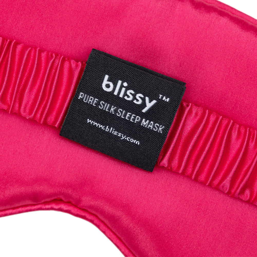 Blissy Silk Sleep Mask - 100% Mulberry 22-Momme - Hibiscus