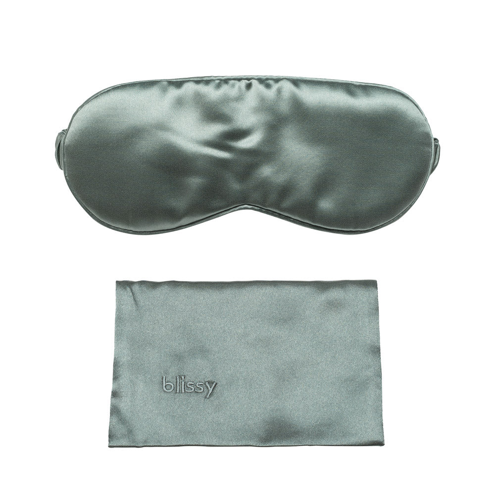 Blissy Silk Sleep Mask - 100% Mulberry 22-Momme - Matcha