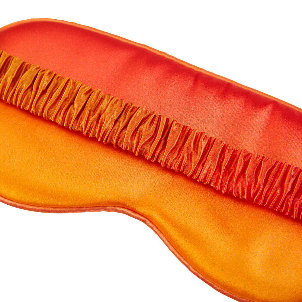 Blissy Silk Sleep Mask - 100% Mulberry 22-Momme - Orange Ombre